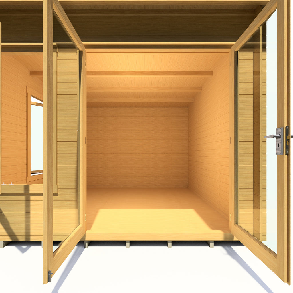 Emneth Log Cabin in 19mm Logs - 3 Sizes Available – UK Sheds Online