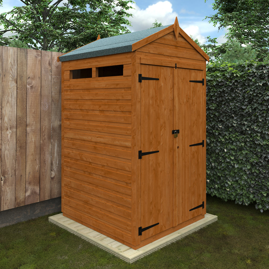 Woodlands Flex Apex Double Door Security Shed – UK Sheds Online